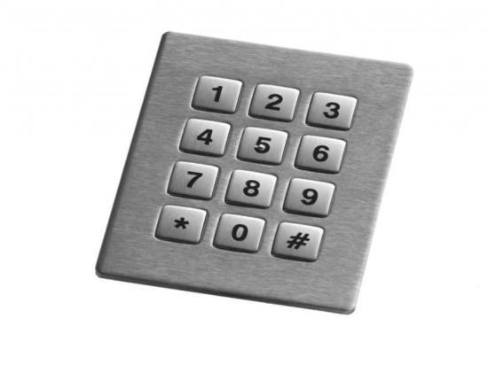 Digicode inox 12 touches carrées de 12mm DGI.12Q12.F | Integral System