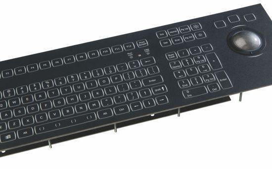 Clavier LED encastrable 106 touches Trackball 50mm IP67 USB RU ...