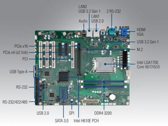 AIMB-708VG-00A1 Carte mère industrielle Advantech | Integral System