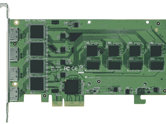 Carte acquisition video 4ch HDMI PCIe SW Video Card | Integral System