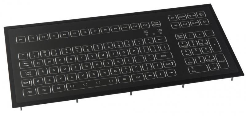 Clavier industriel AZERTY rétro-éclairé IP67 USB encastrable | Integral ...